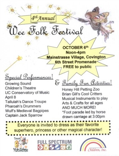 4th Annual Wee Folk Festival - Family Friendly Cincinnati
