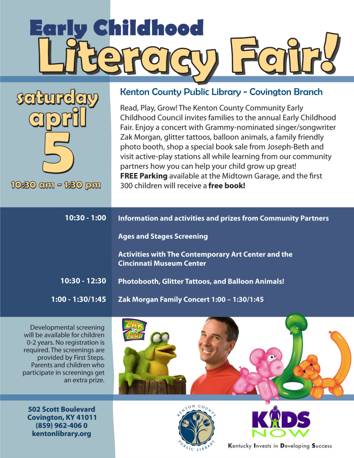 Kenton County Public Library Early Childhood Literacy Fair - Family ...